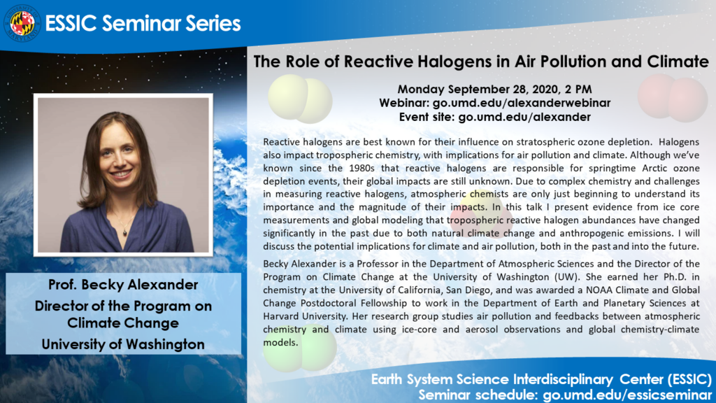 The Role of Reactive Halogens in Air Pollution and Climate - ESSIC