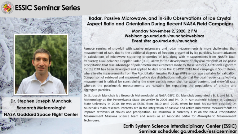 Radar, Passive Microwave, and in-Situ Observations of Ice Crystal ...