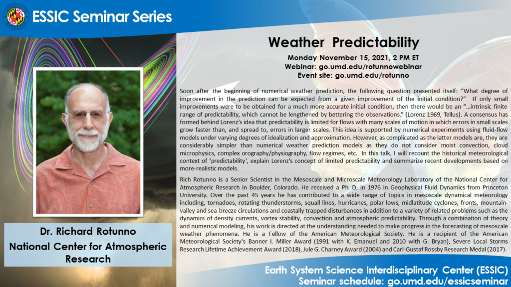 Weather Predictability - ESSIC